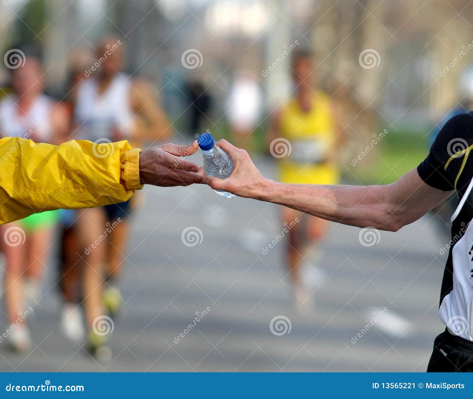 Race Refreshment stock image. Image of fitness, green - 13565221