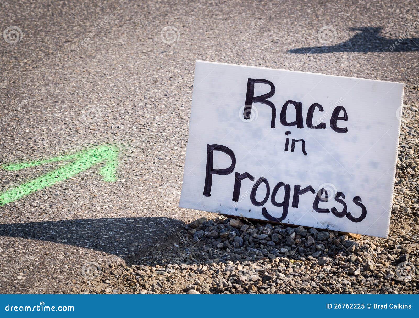 Race sign stock image. Image of sports, path, direction - 26762225