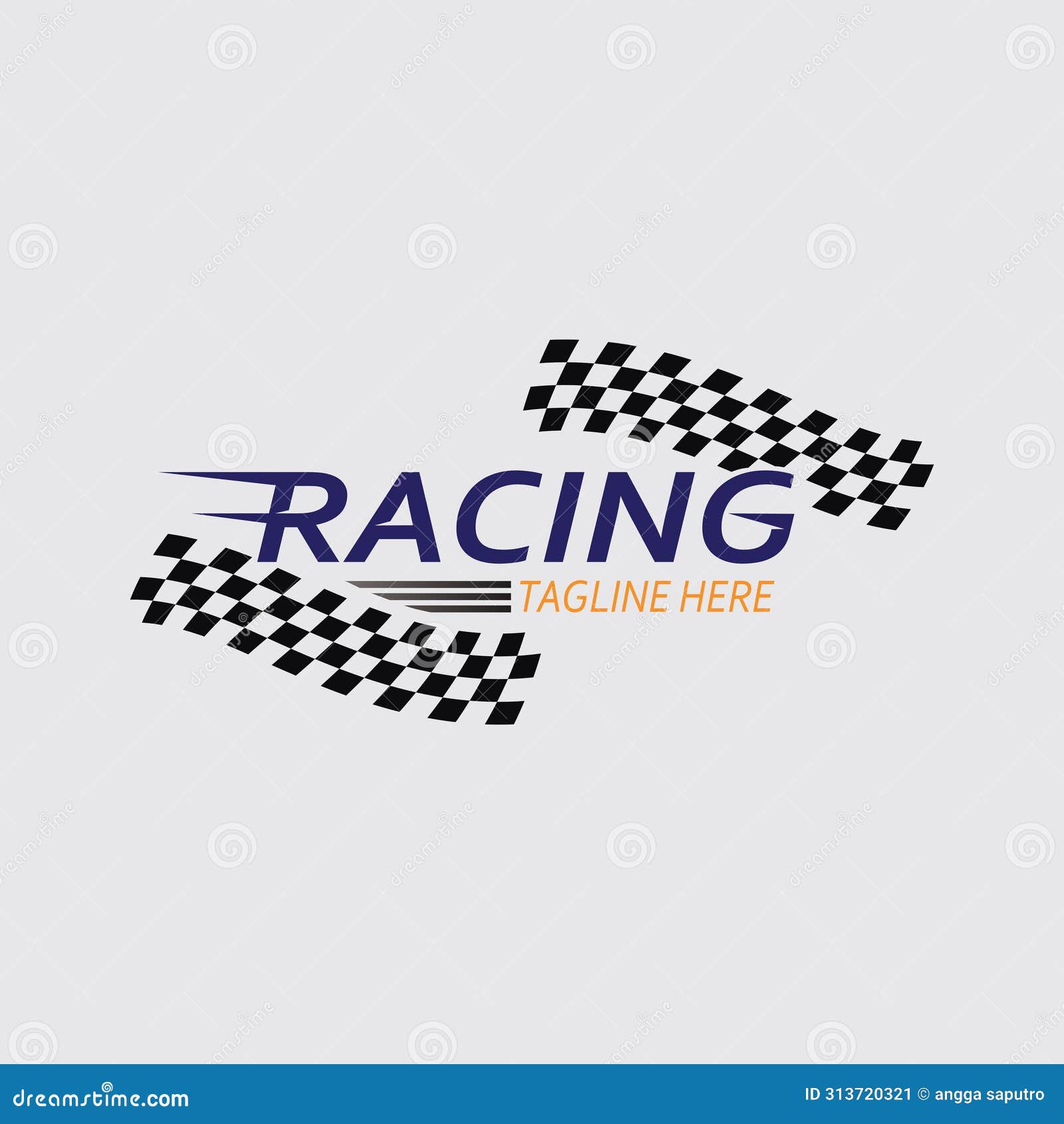 Race and Speed Logo Icon Vector Race Flag Racing Illustration Logo ...