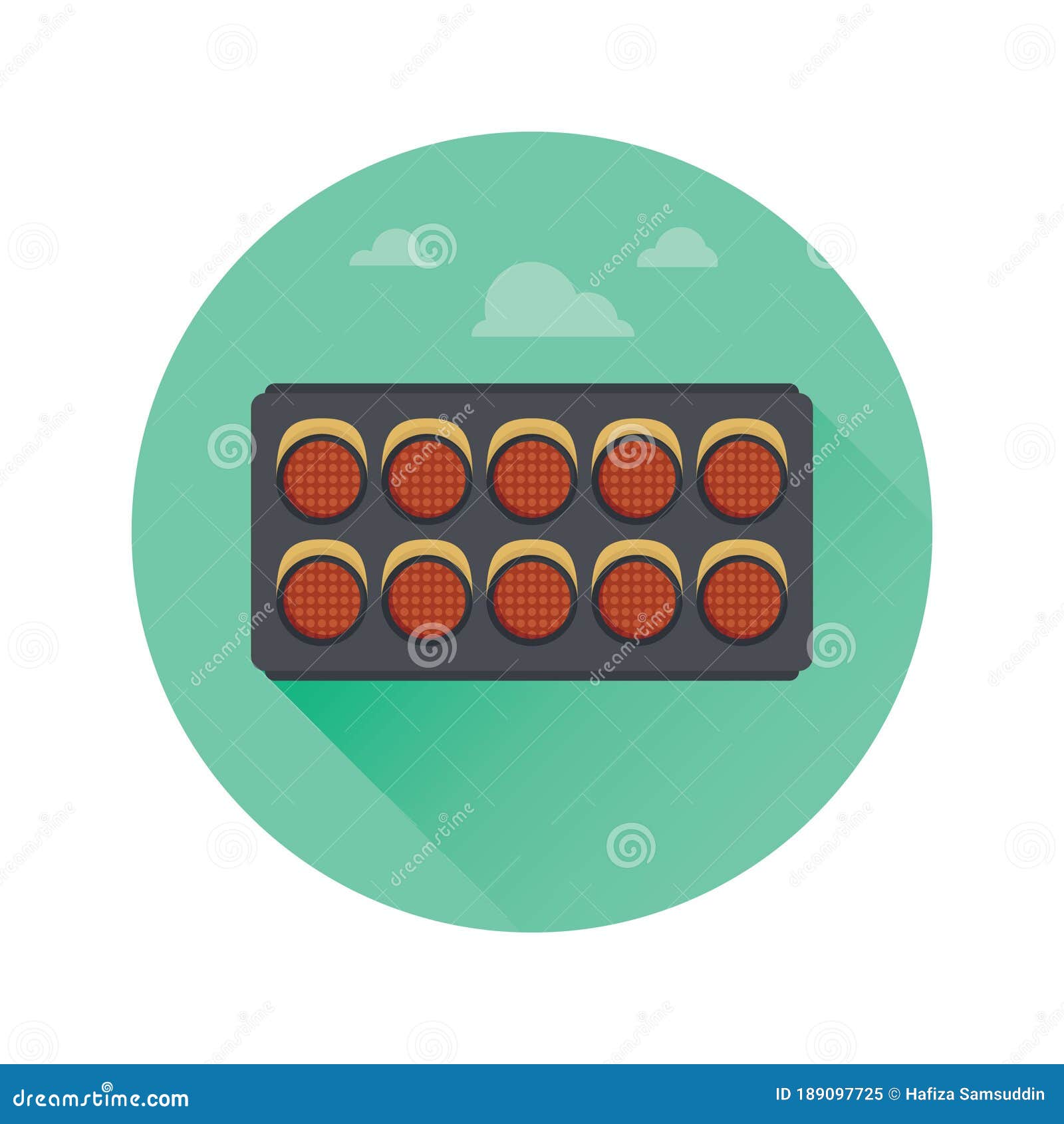 Race Start Lights. Vector Illustration Decorative Design Stock Vector ...