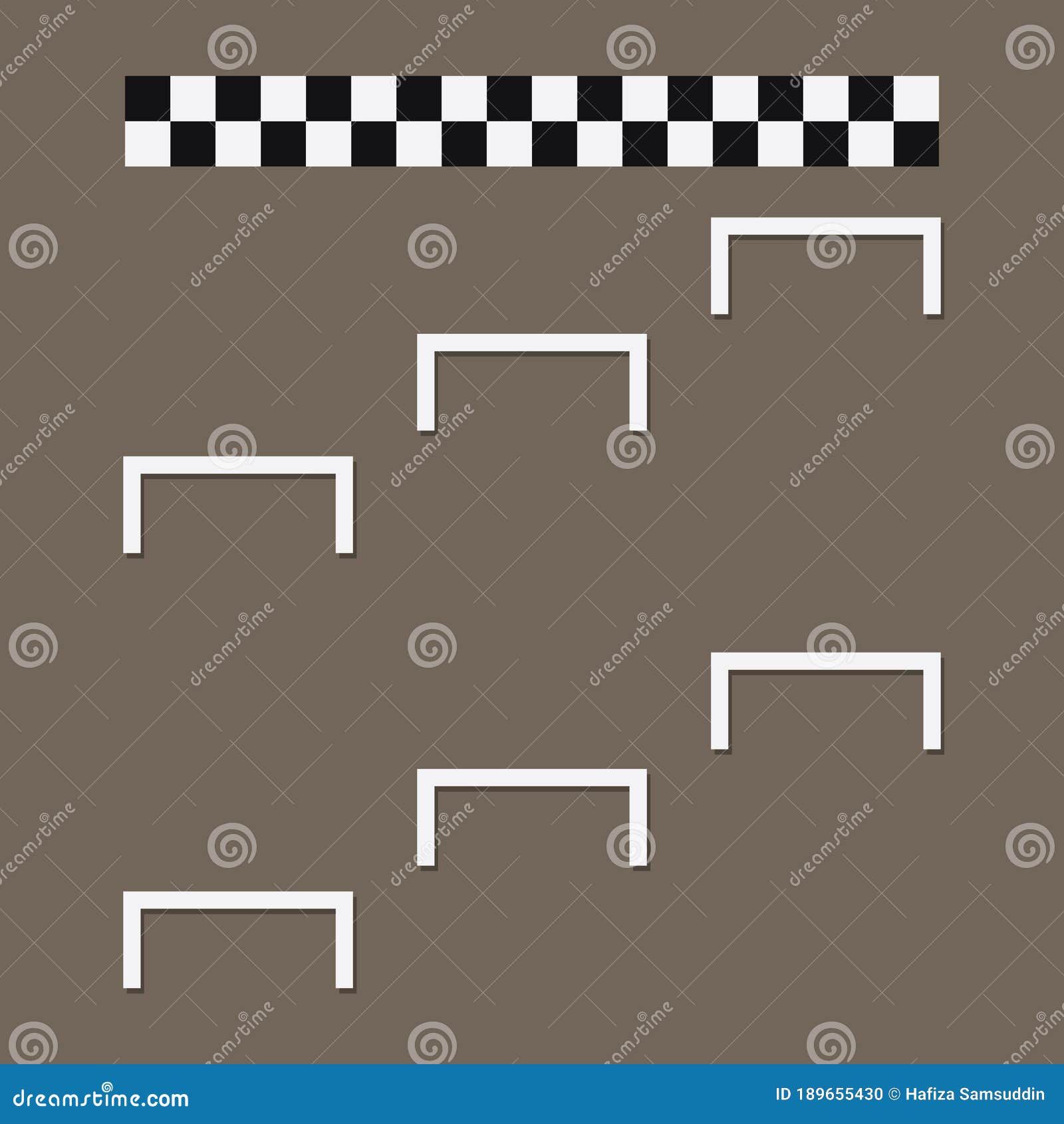 Race Start Line. Vector Illustration Decorative Design Stock Vector ...