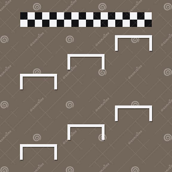 Race Start Line. Vector Illustration Decorative Design Stock Vector ...