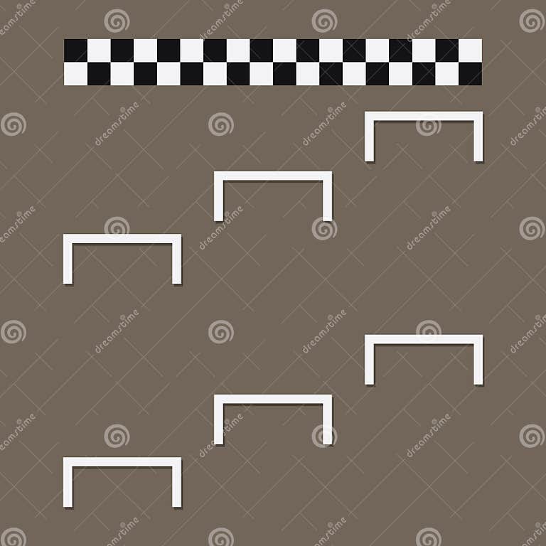 Race Start Line. Vector Illustration Decorative Design Stock Vector ...