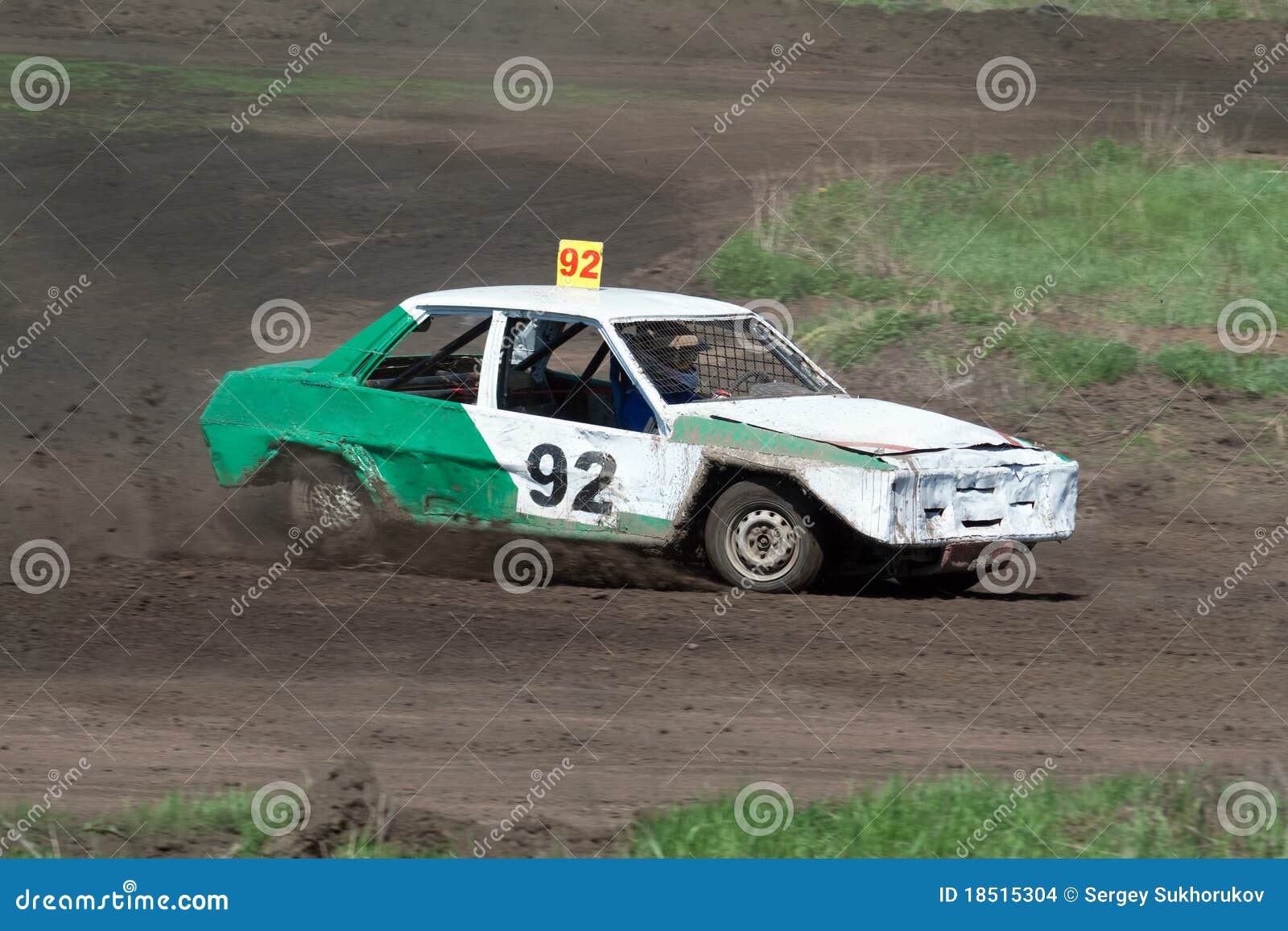 Race for Survival. Green White Car Editorial Stock Image - Image of ...