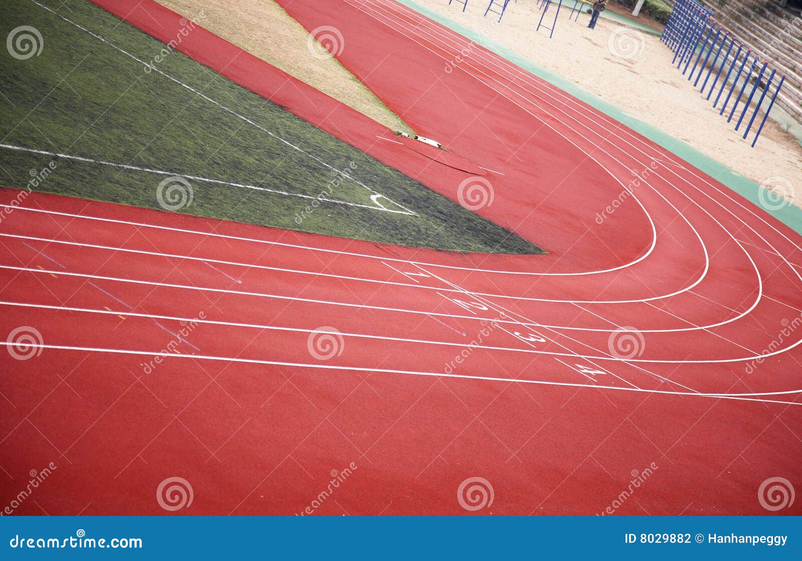 Race track stock photo. Image of path, artificial, athletics - 8029882
