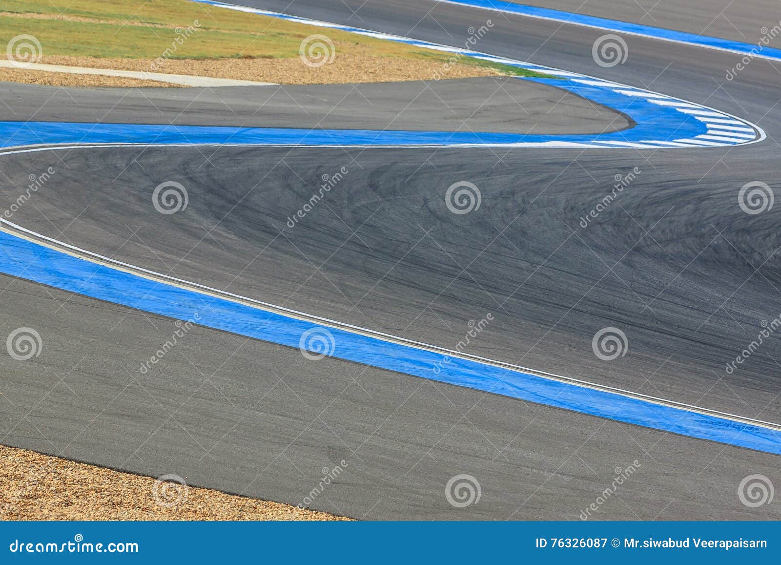 Race Track Curve Road for Car / Motorcycle Racing Stock Image - Image ...