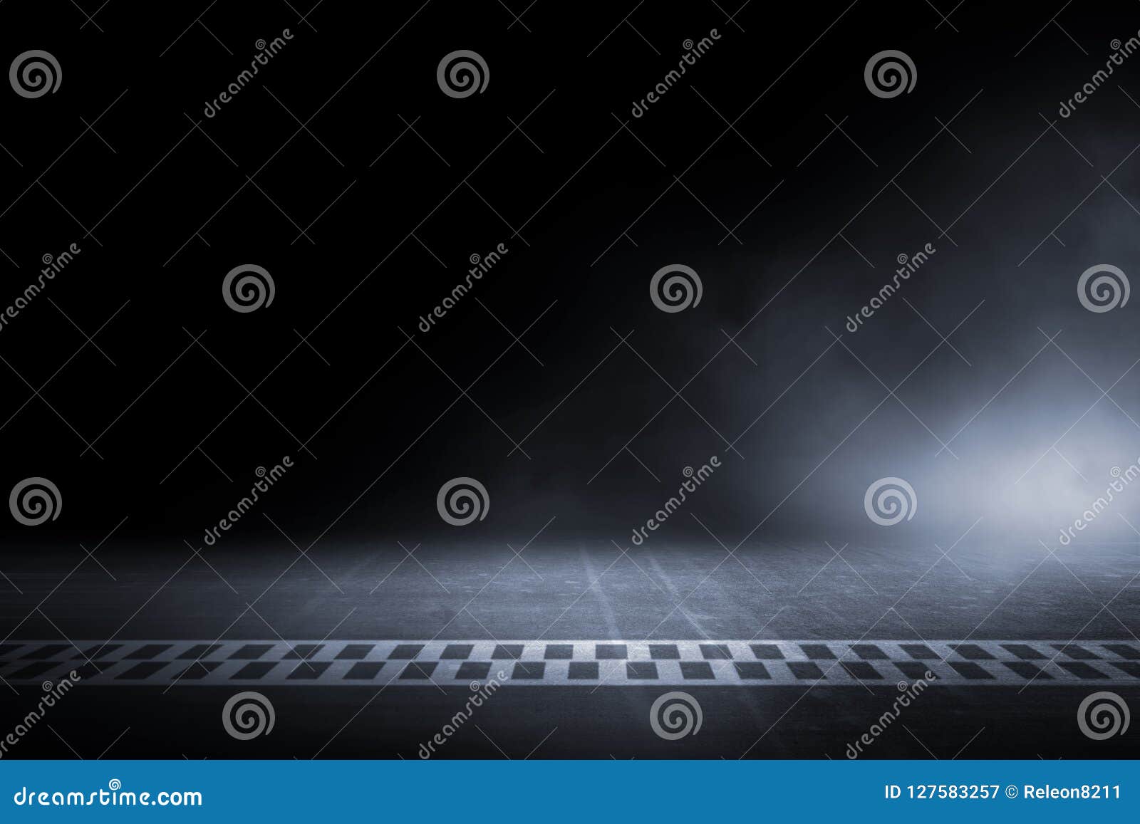 Race Track Finish Line Racing on Night Stock Image - Image of asphalt ...