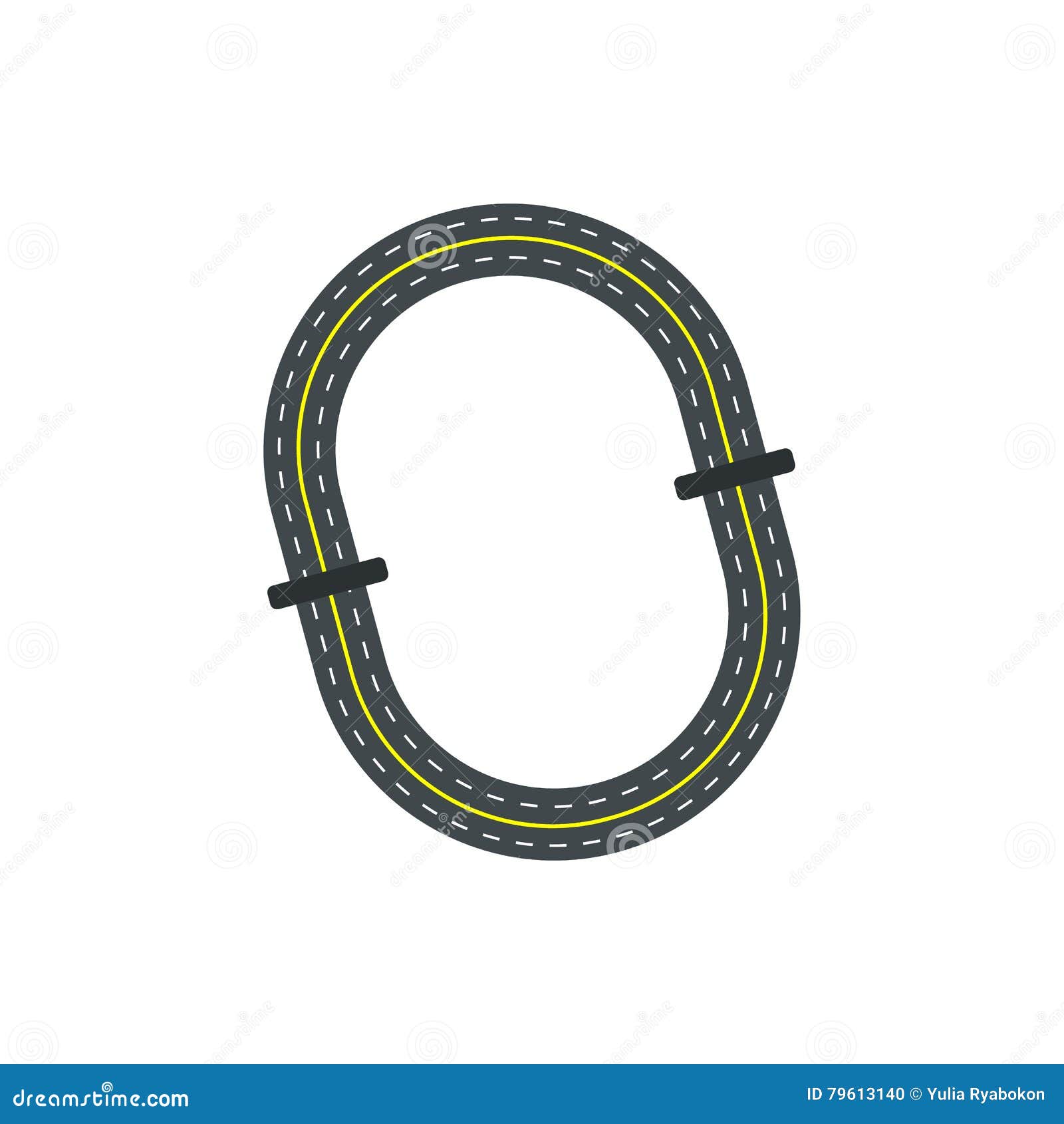 Race track flat icon stock vector. Illustration of concept - 79613140