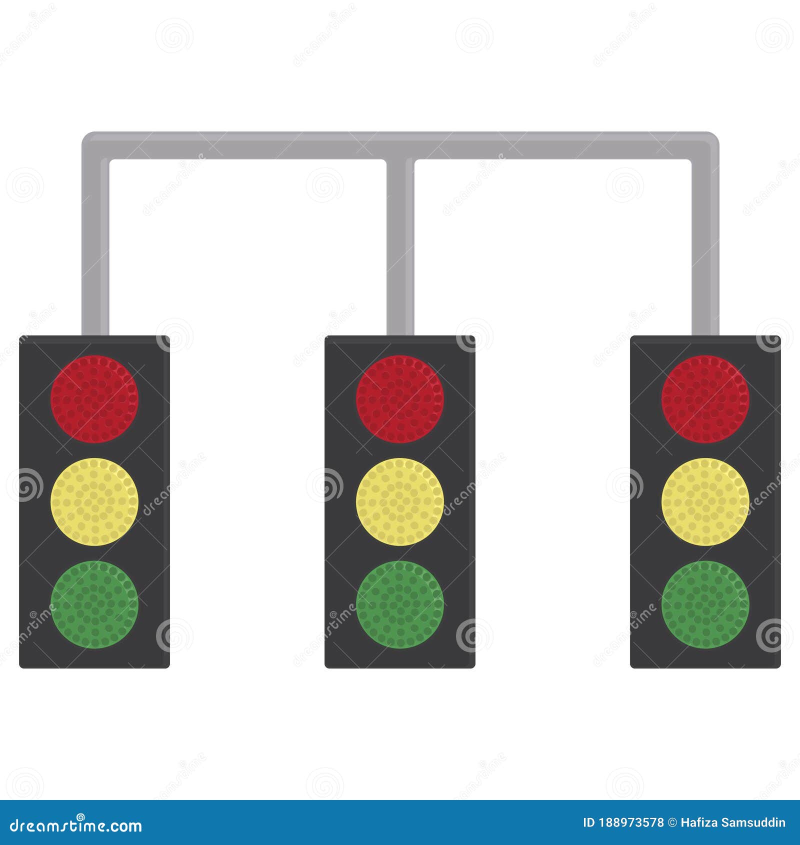 Race Track Lights. Vector Illustration Decorative Design Stock Vector ...