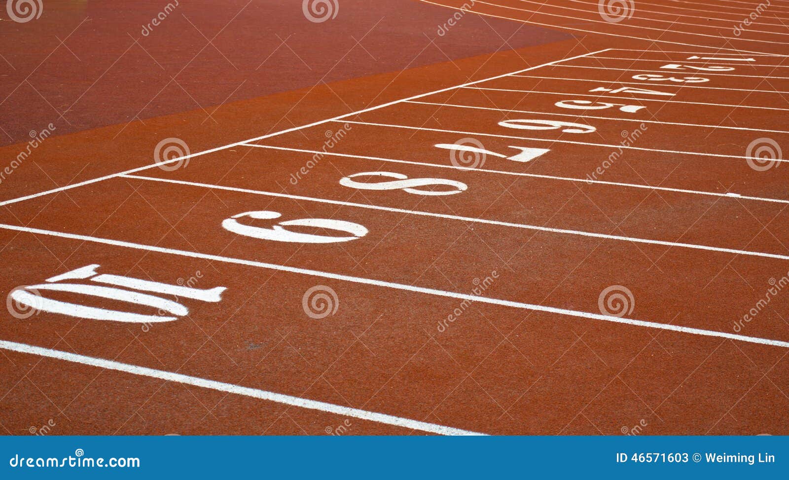 Race track stock image. Image of number, olympic, finish - 46571603