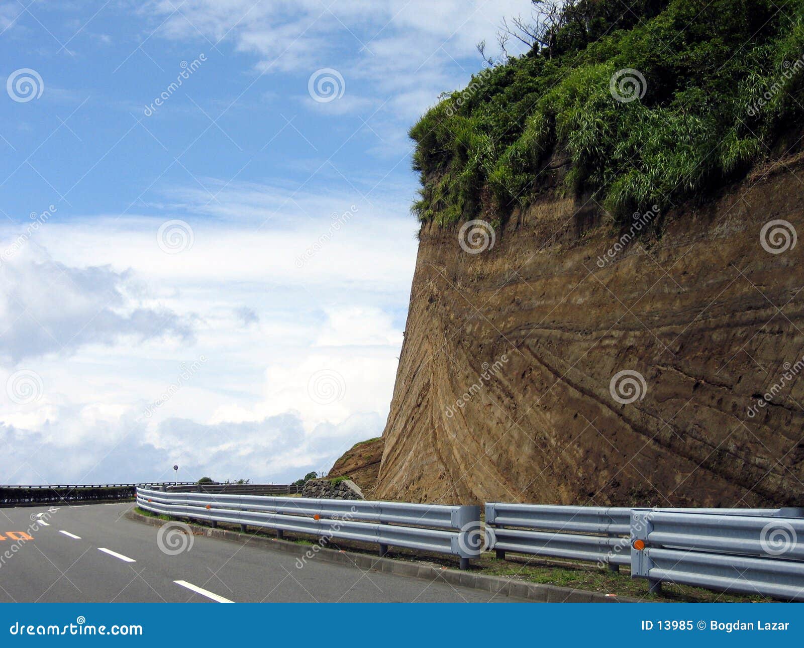 Race track - Right turn stock image. Image of highway, wall - 13985