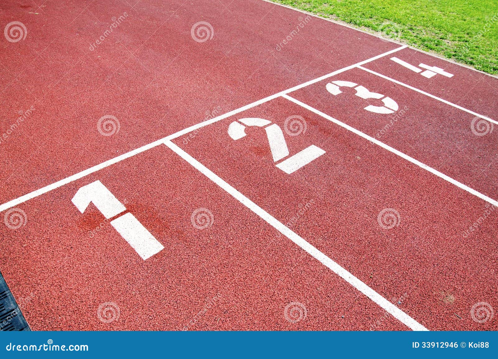 Race Track for Running stock photo. Image of numbered - 33912946