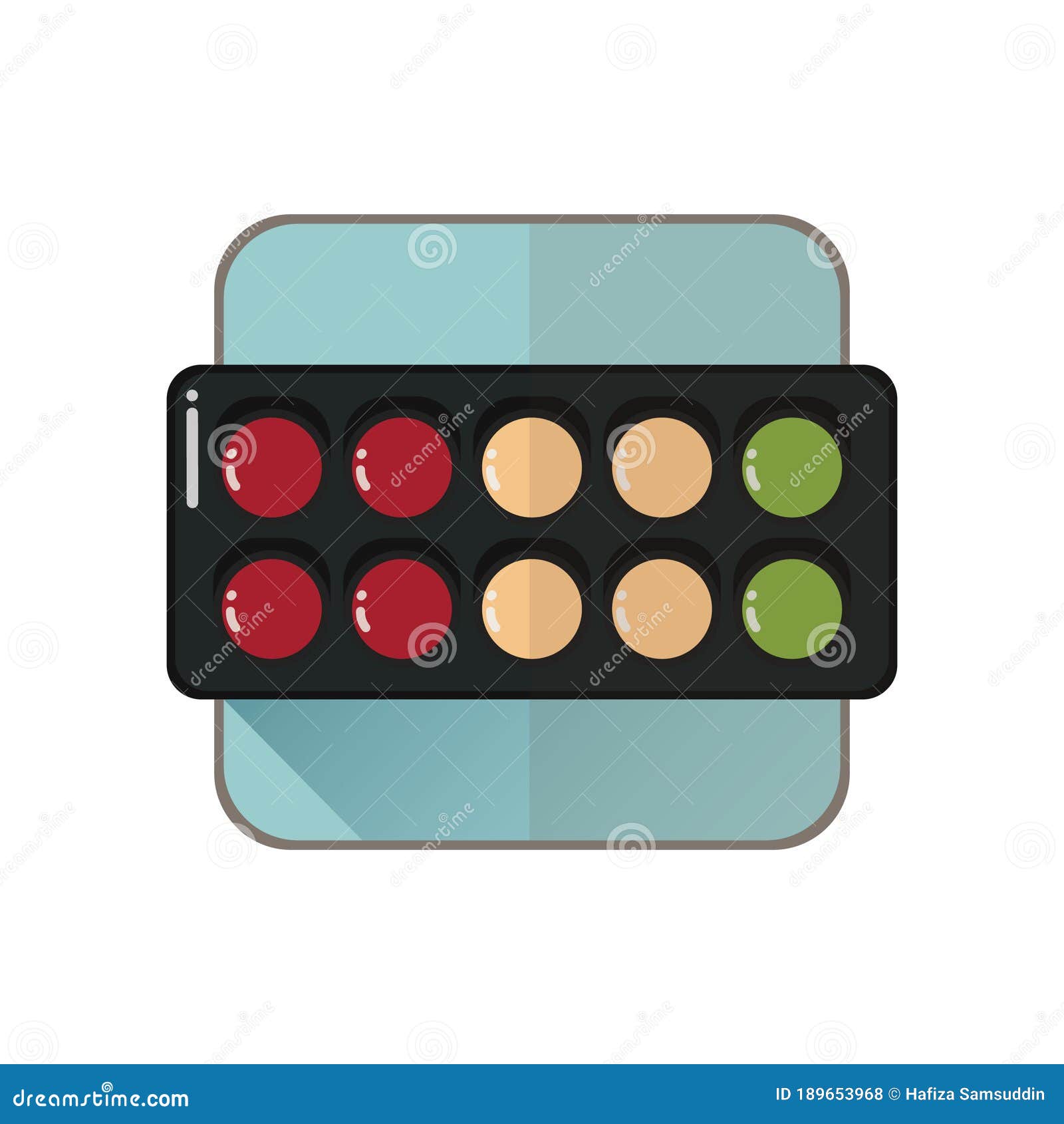 Race Track Starting Lights. Vector Illustration Decorative Design Stock ...