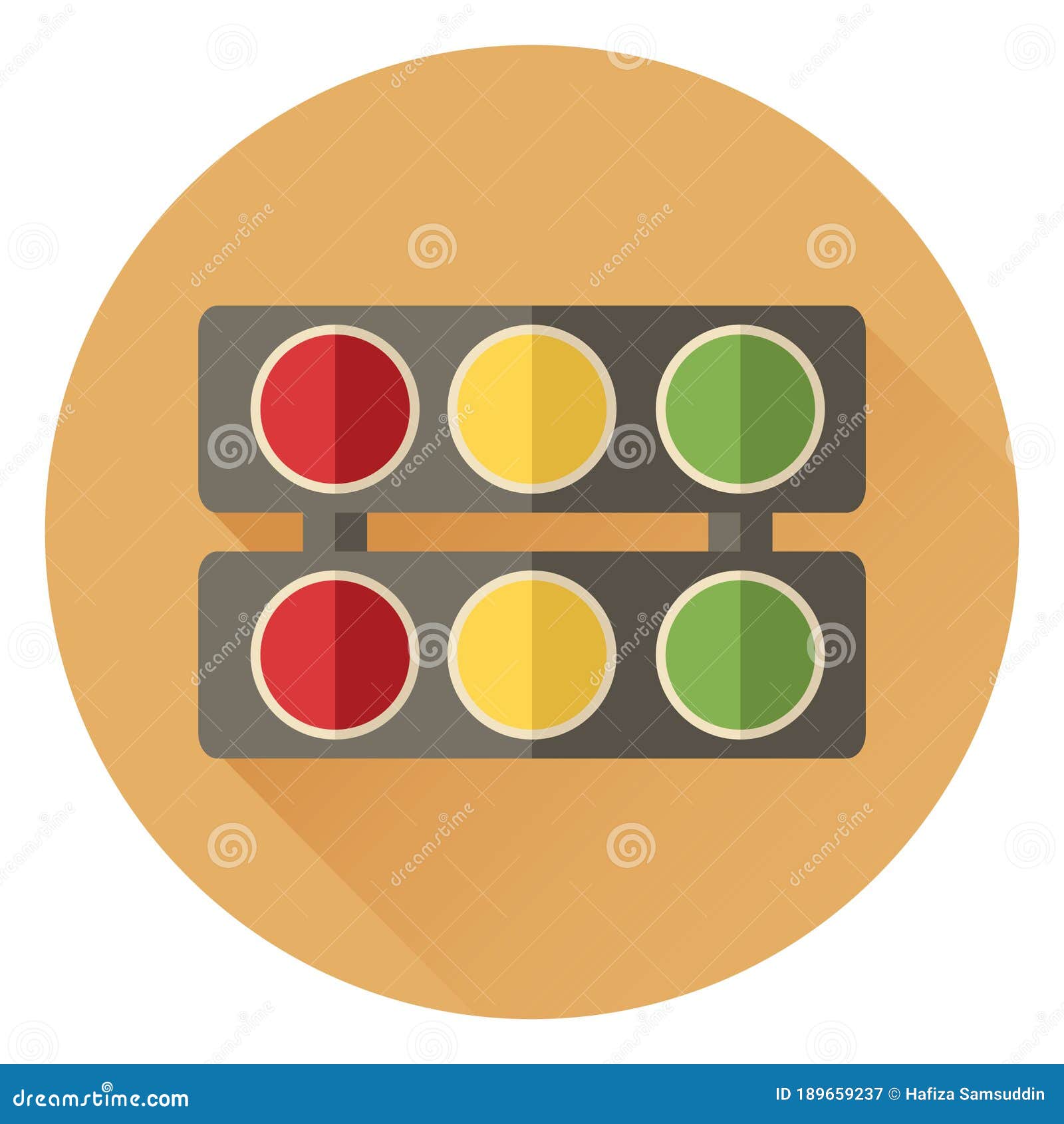 Race Track Starting Lights. Vector Illustration Decorative Design Stock ...