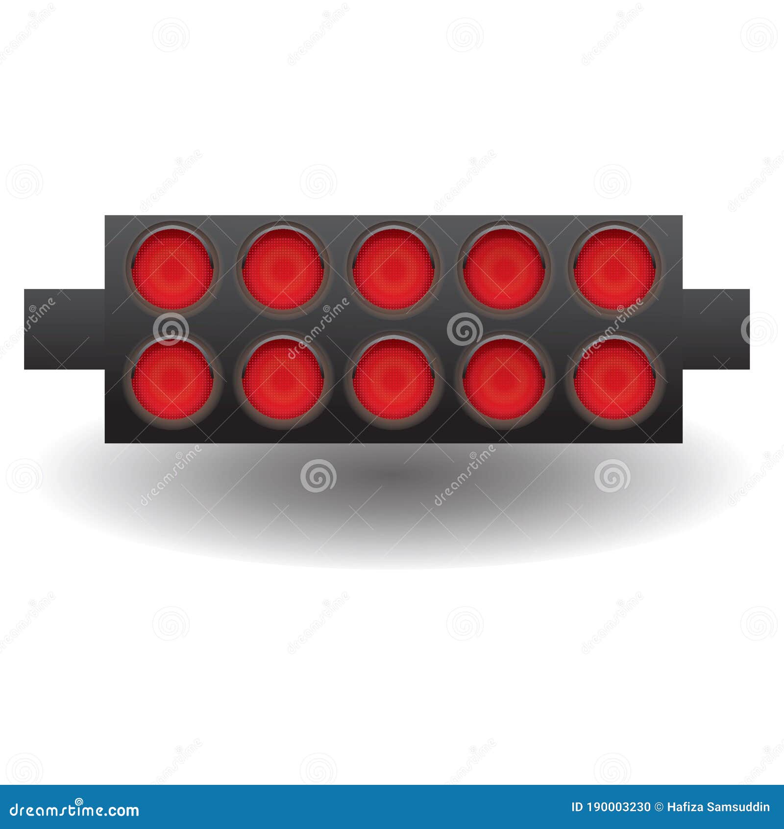 Race Track Starting Lights. Vector Illustration Decorative Design Stock ...