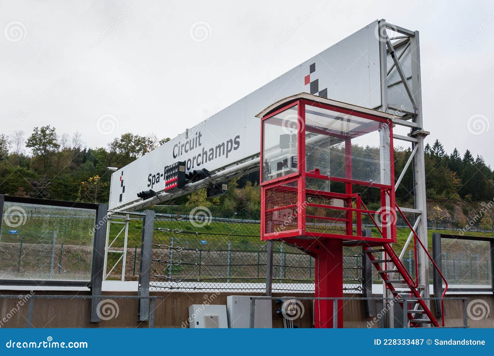 Race Track Tower at Spa Francorchamps Editorial Photography - Image of ...