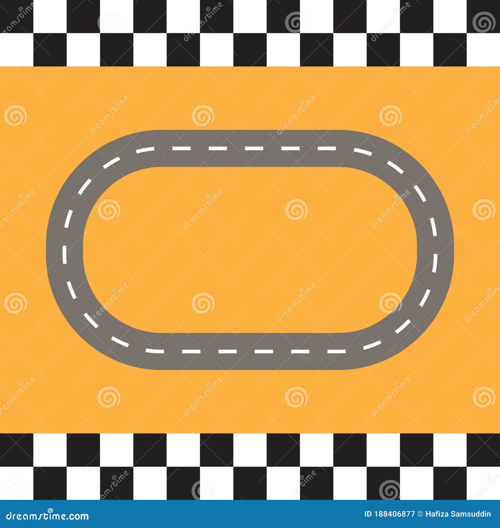 Race Track. Vector Illustration Decorative Design Stock Vector ...
