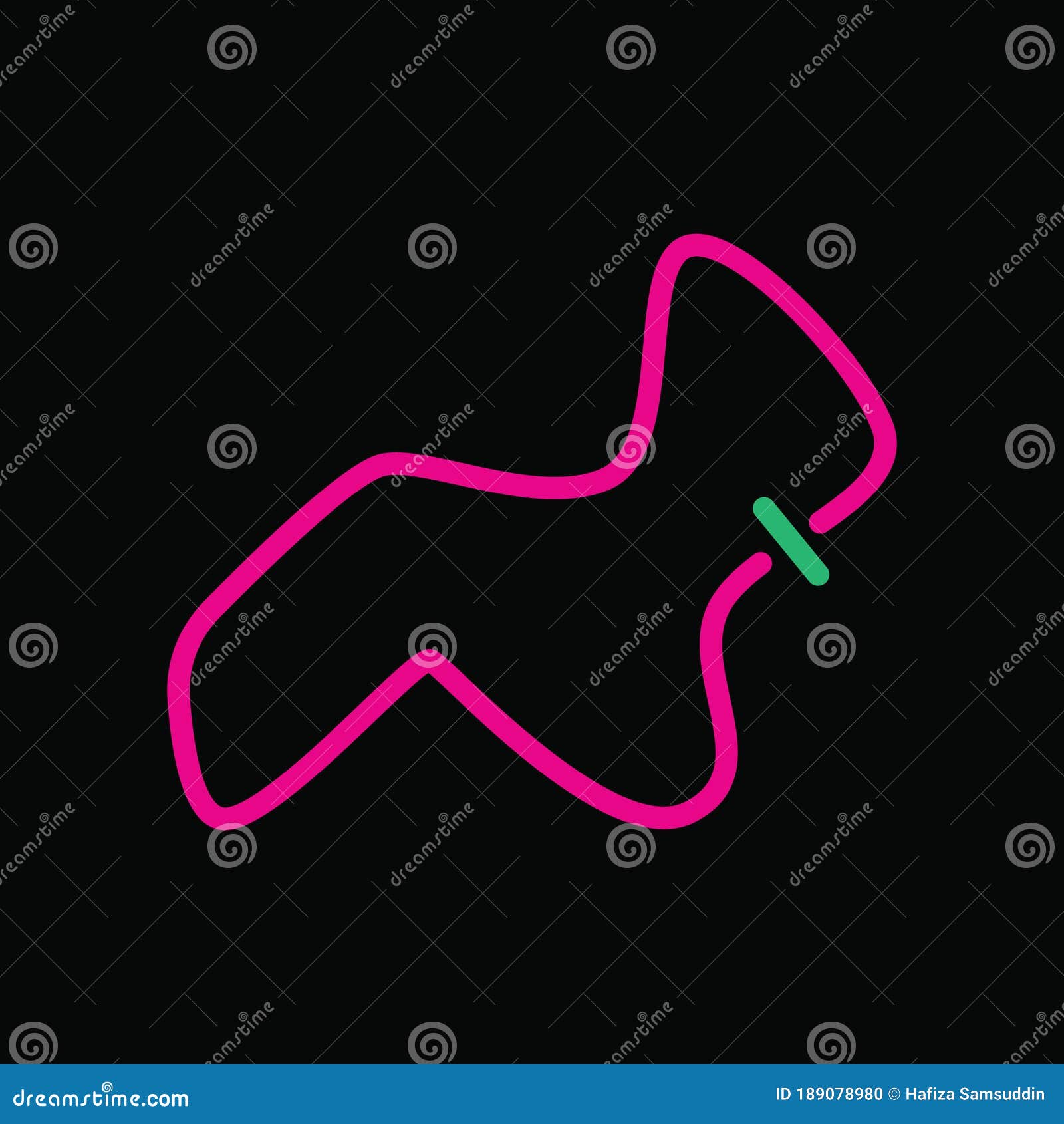 Race Track. Vector Illustration Decorative Design Stock Vector ...