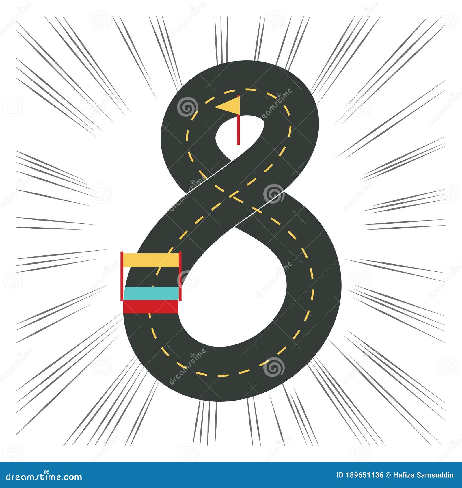 Race Track. Vector Illustration Decorative Design Stock Vector ...