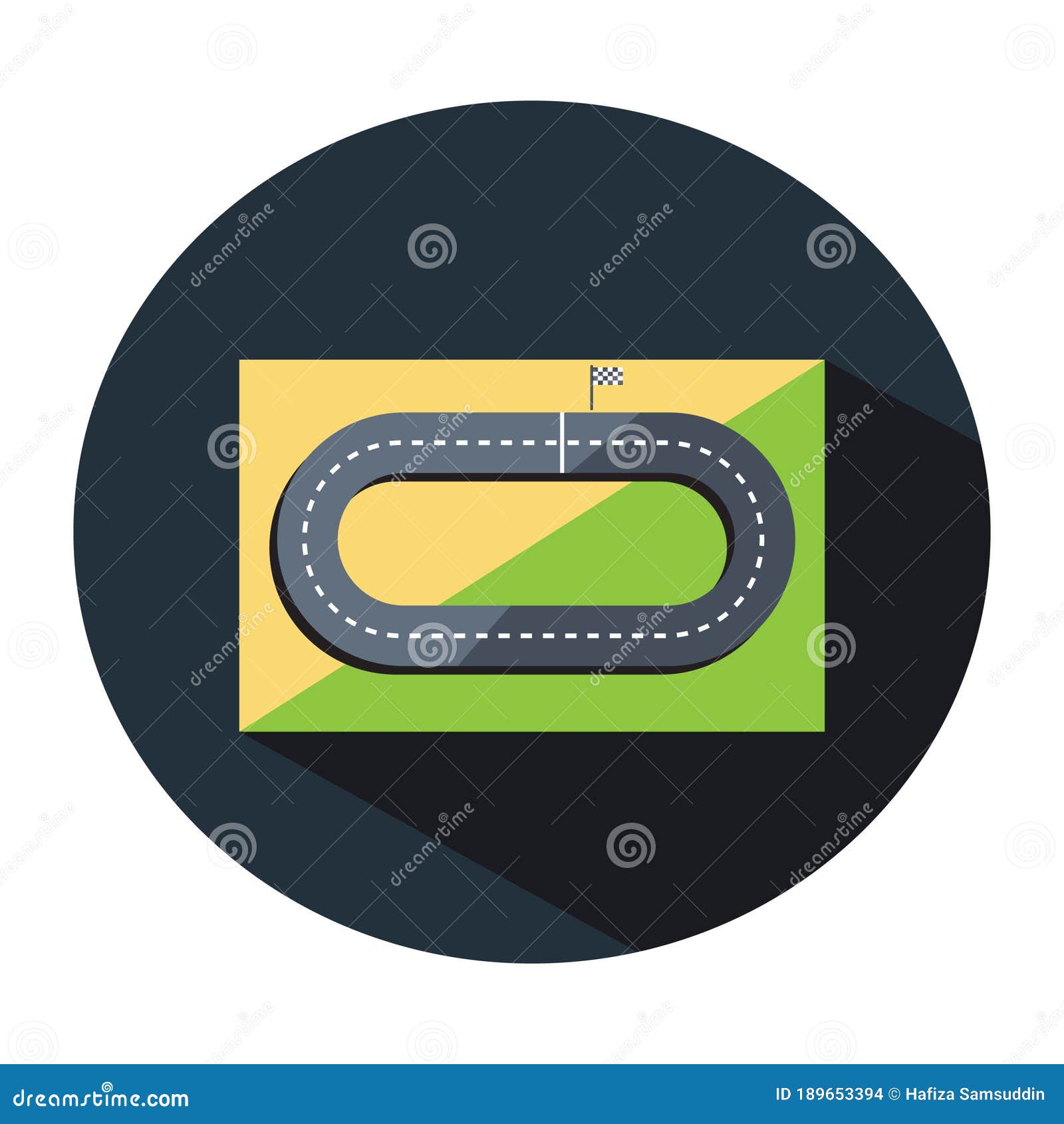 Race Track. Vector Illustration Decorative Design Stock Vector ...