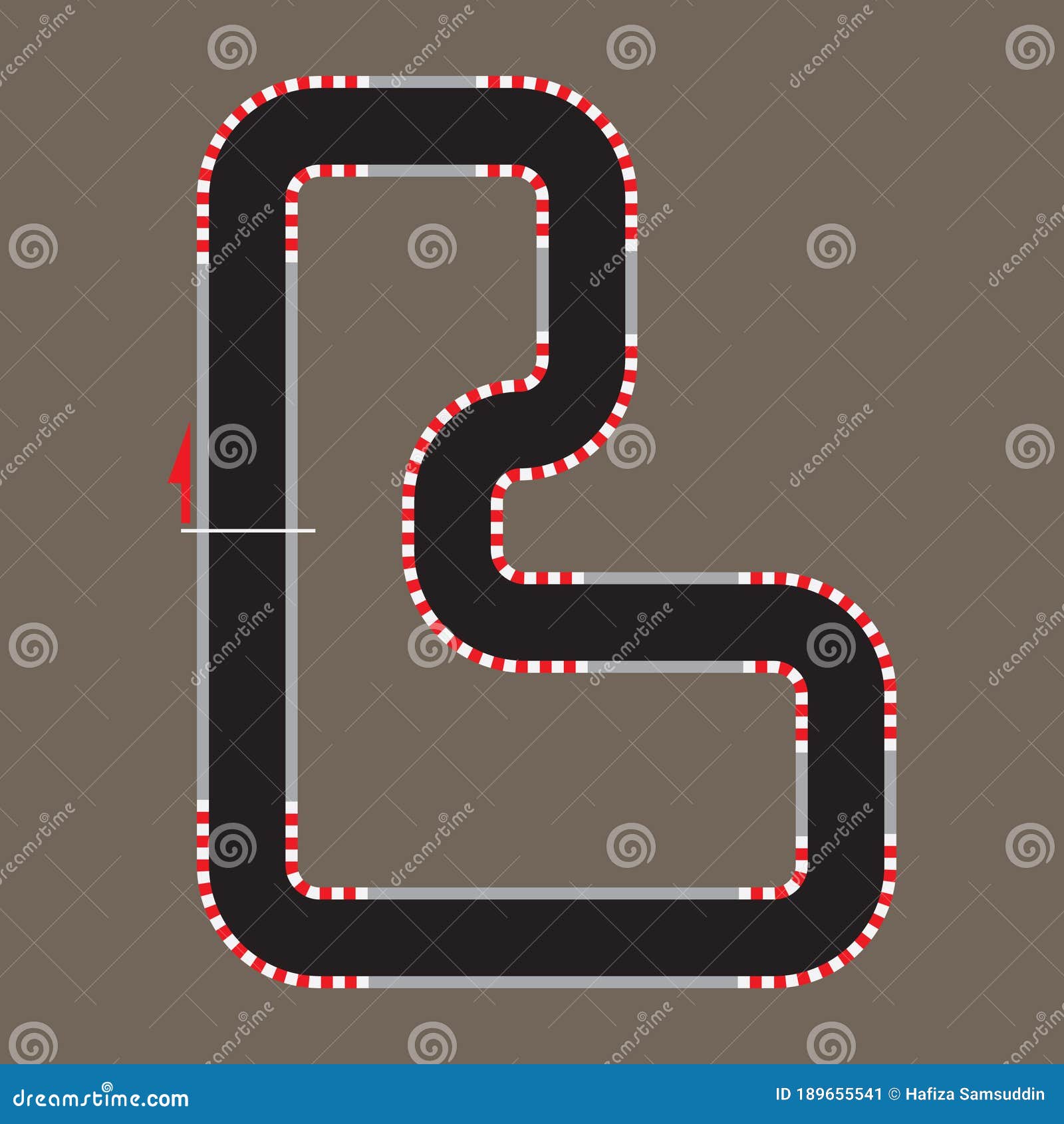 Race Track. Vector Illustration Decorative Design Stock Vector ...