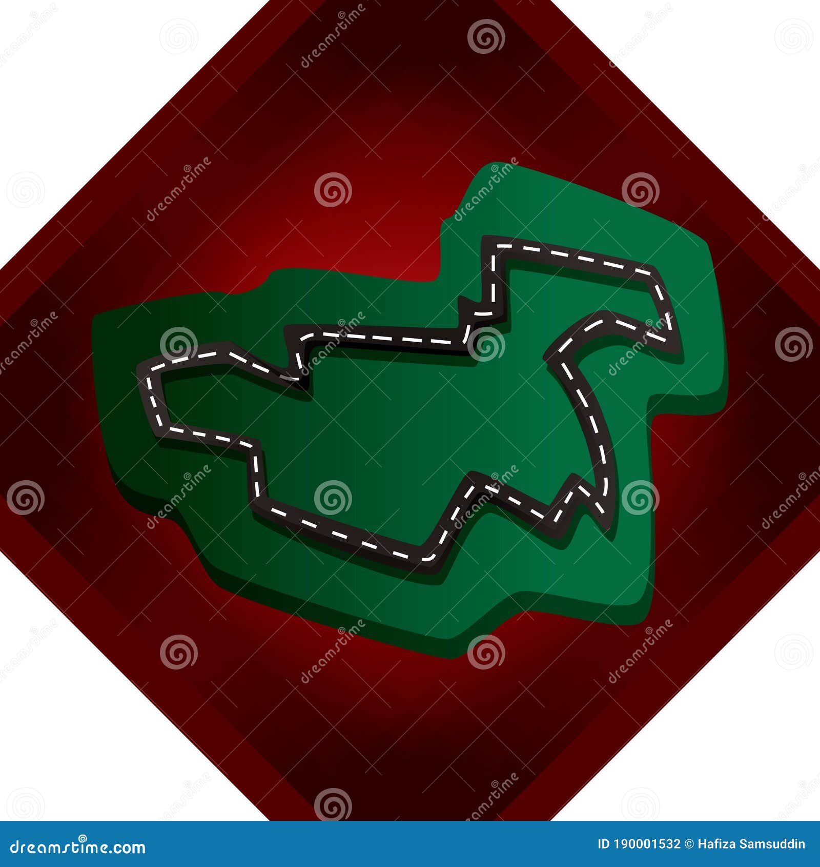 Race Track. Vector Illustration Decorative Design Stock Illustration ...