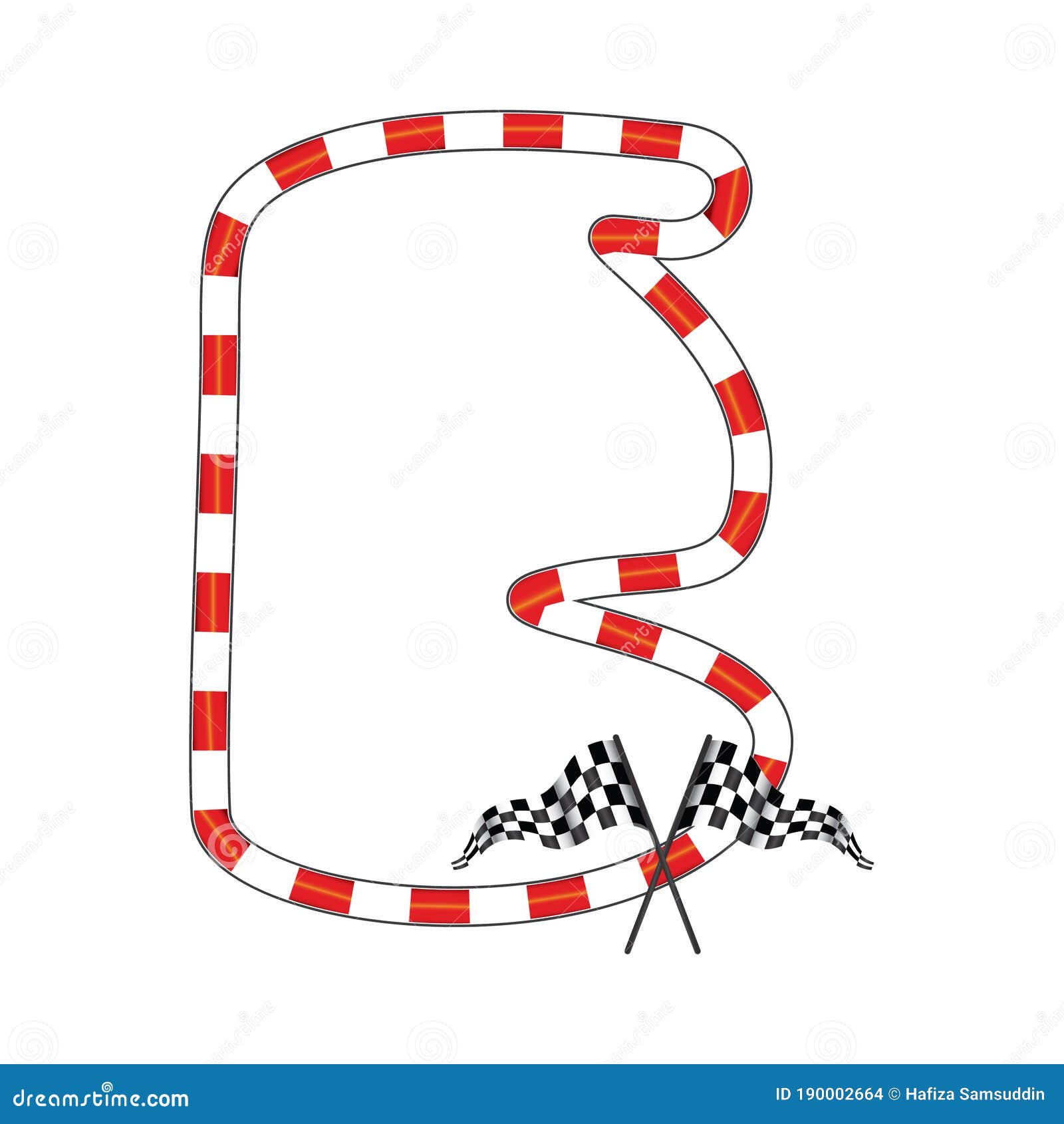 Race Track. Vector Illustration Decorative Design Stock Vector ...