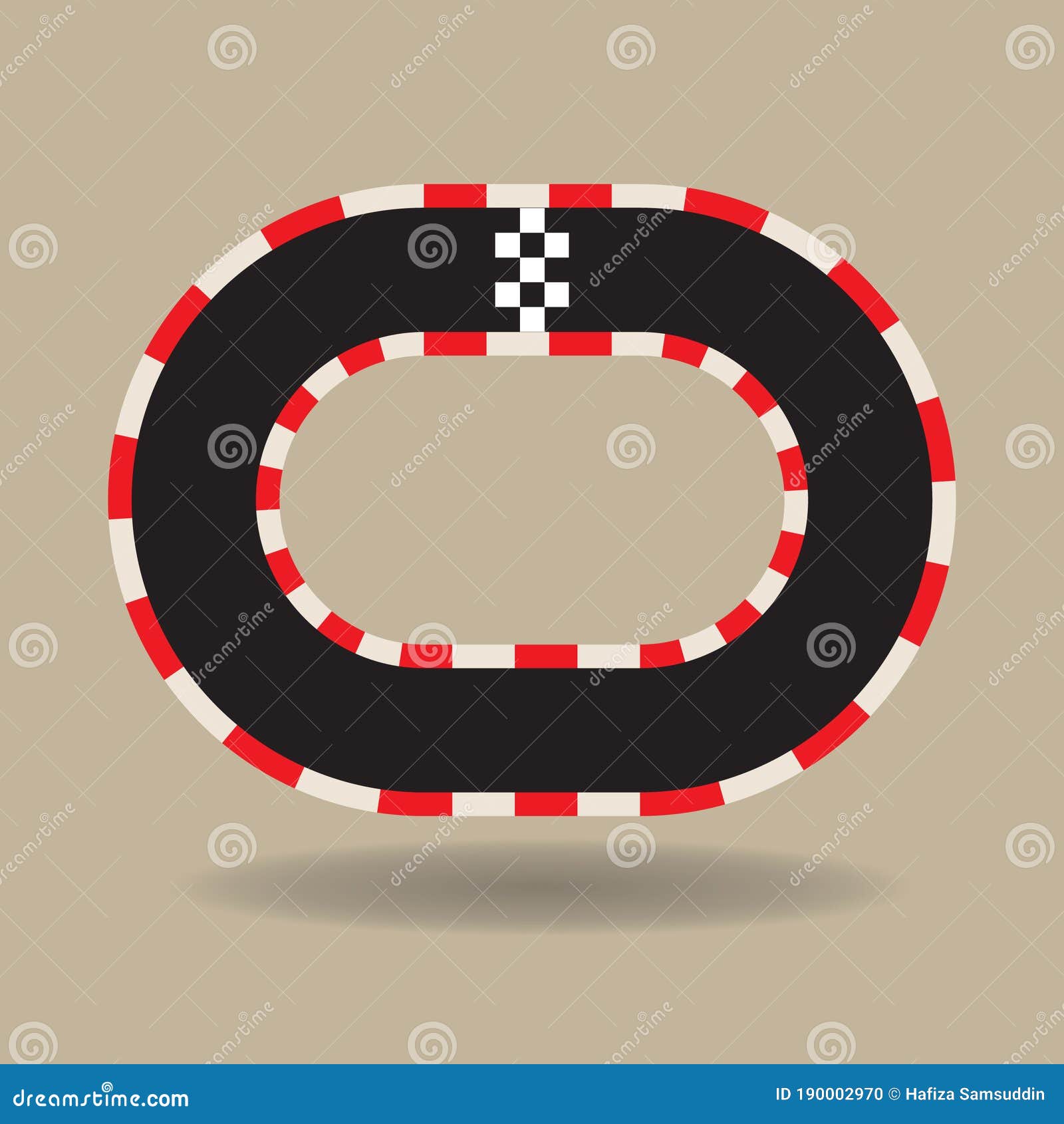 Race Track. Vector Illustration Decorative Design Stock Vector ...
