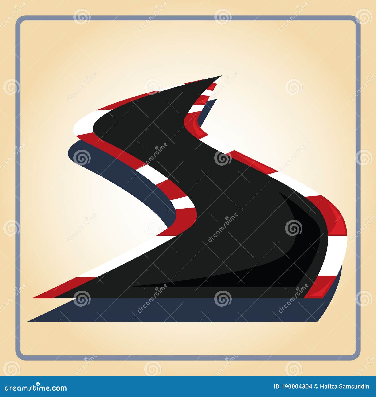 Race Track. Vector Illustration Decorative Design Stock Vector ...