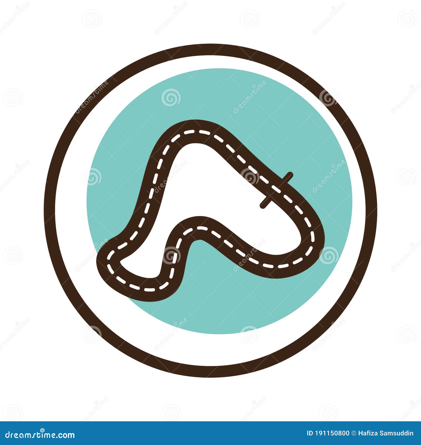 Race Track. Vector Illustration Decorative Design Stock Vector ...
