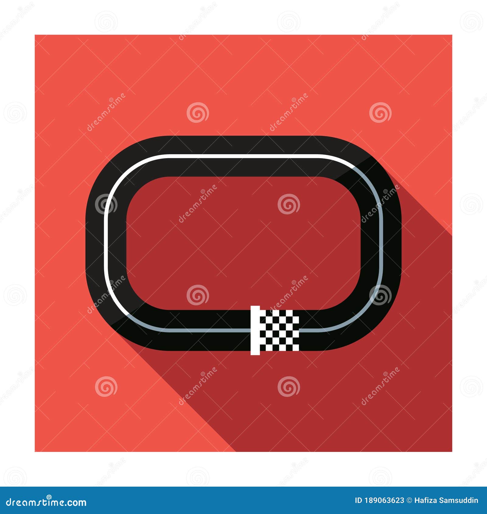 Race Track. Vector Illustration Decorative Design Stock Vector ...