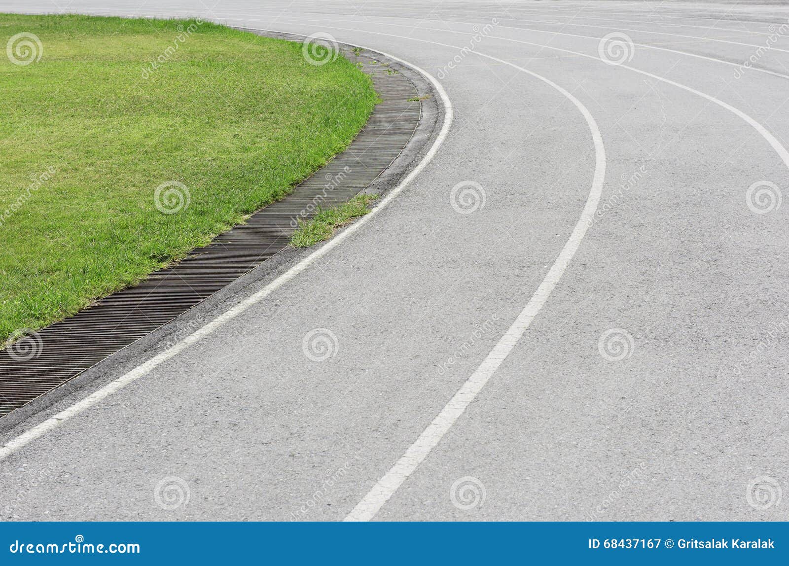 Race Track on White Background, Clipping Path Stock Image - Image of ...