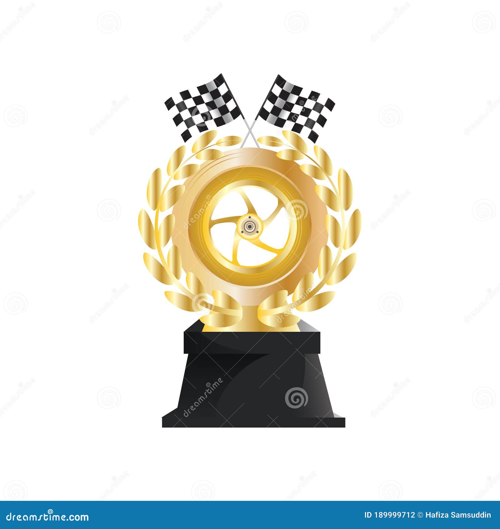 Race Trophy. Vector Illustration Decorative Design Stock Vector ...