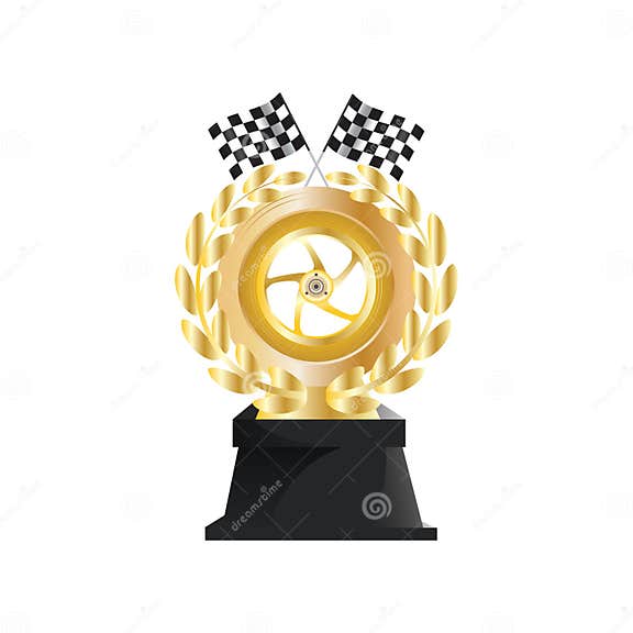 Race Trophy. Vector Illustration Decorative Design Stock Vector ...