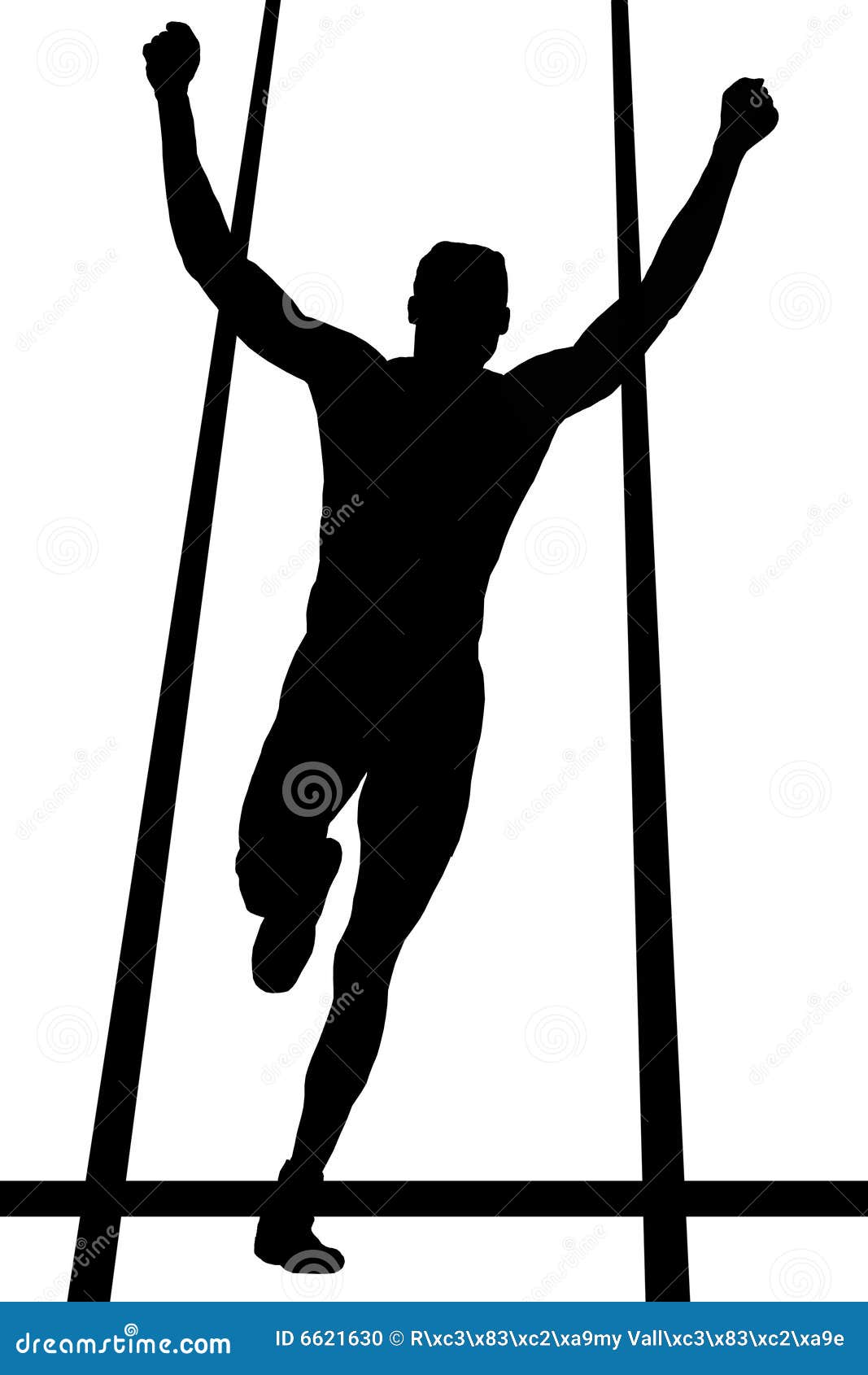 Race victory stock illustration. Image of winner, runner - 6621630