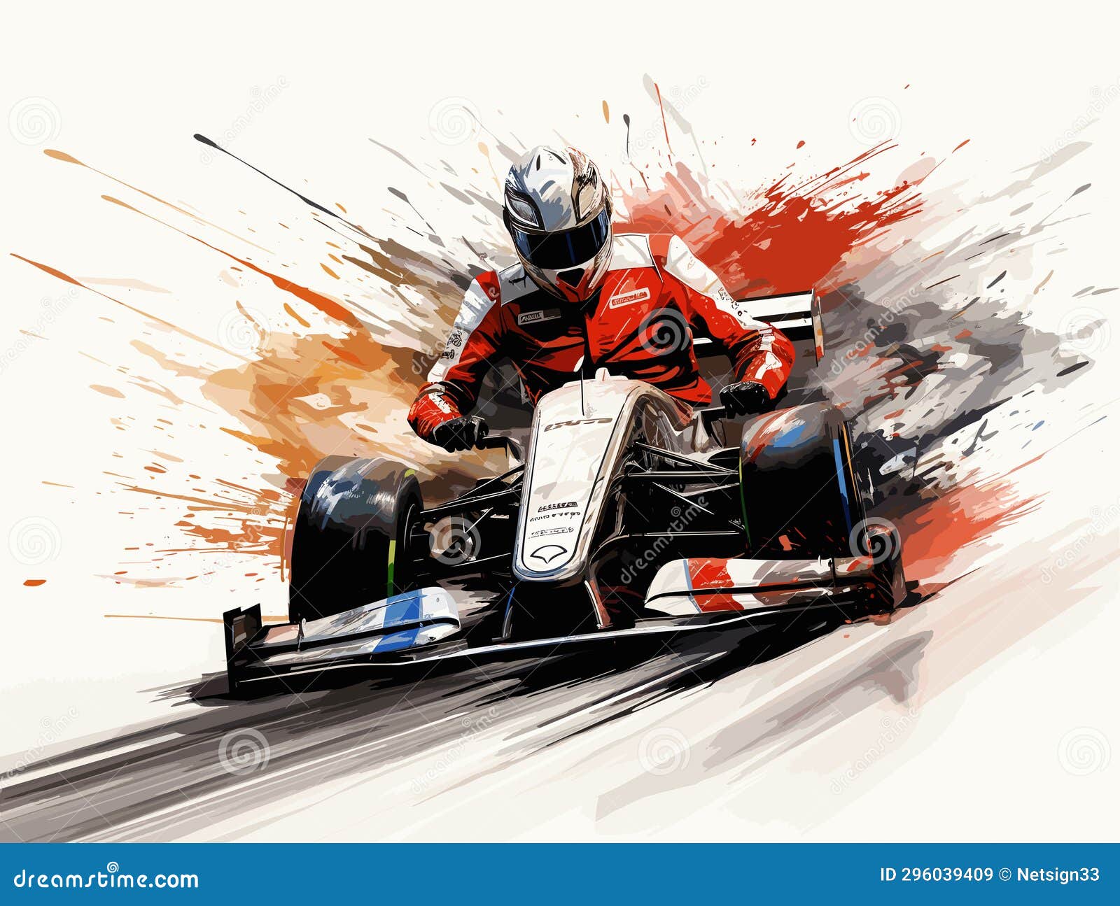 Race Winner in Hand-drawn Style Stock Illustration - Illustration of ...