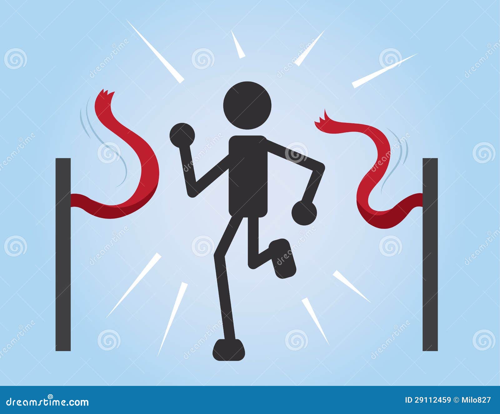 Race Winning stock vector. Illustration of winner, symbol - 29112459