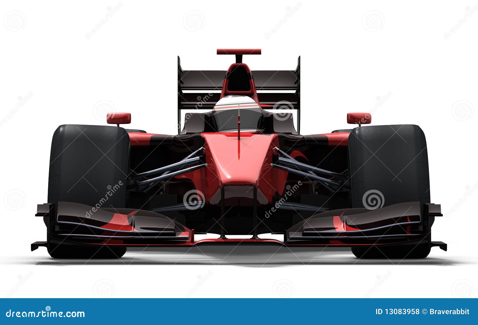 Raceauto - rood en zwarte stock illustratie. Illustration of frontaal ...