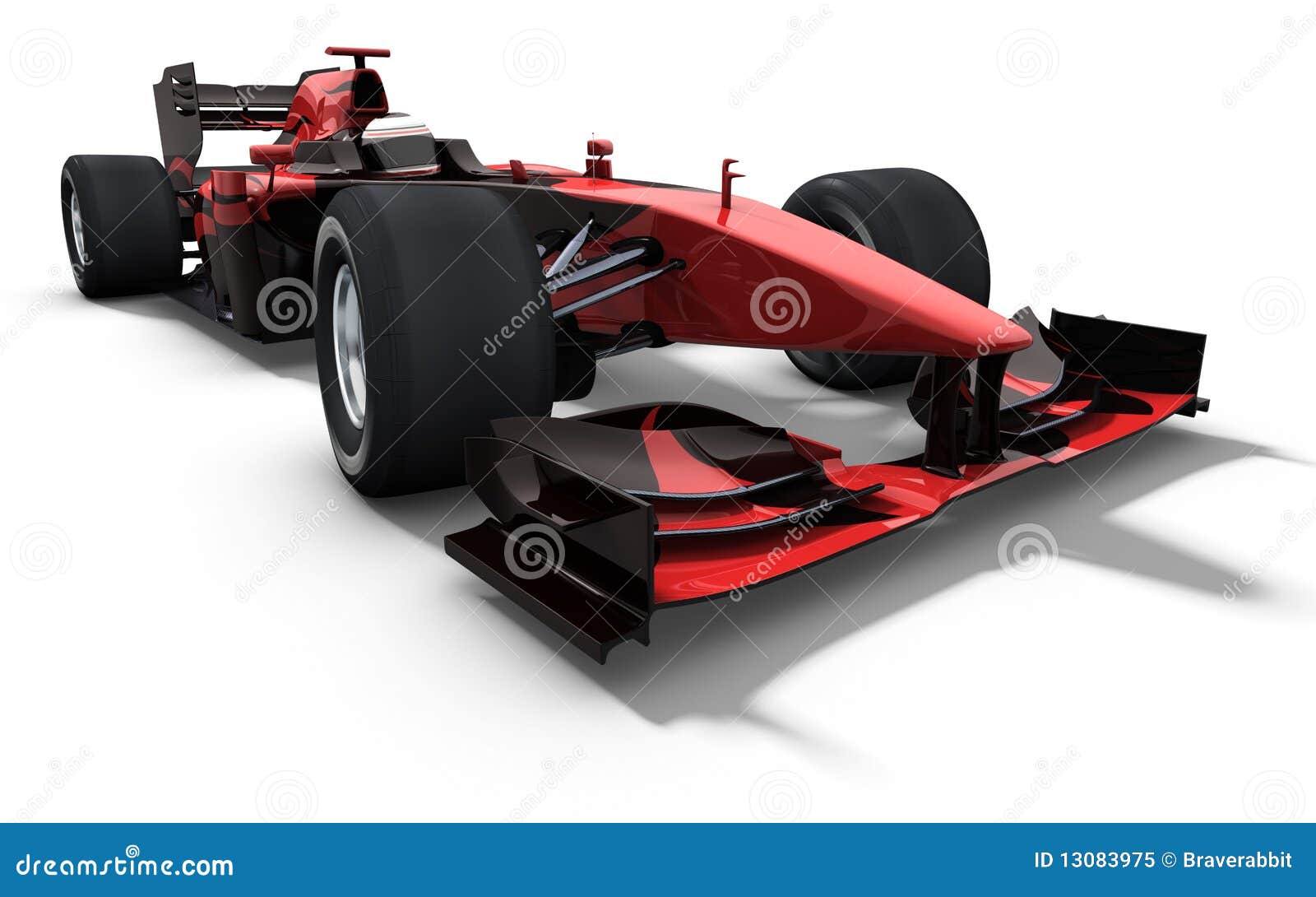 Raceauto - rood en zwarte stock illustratie. Illustration of snelheid ...