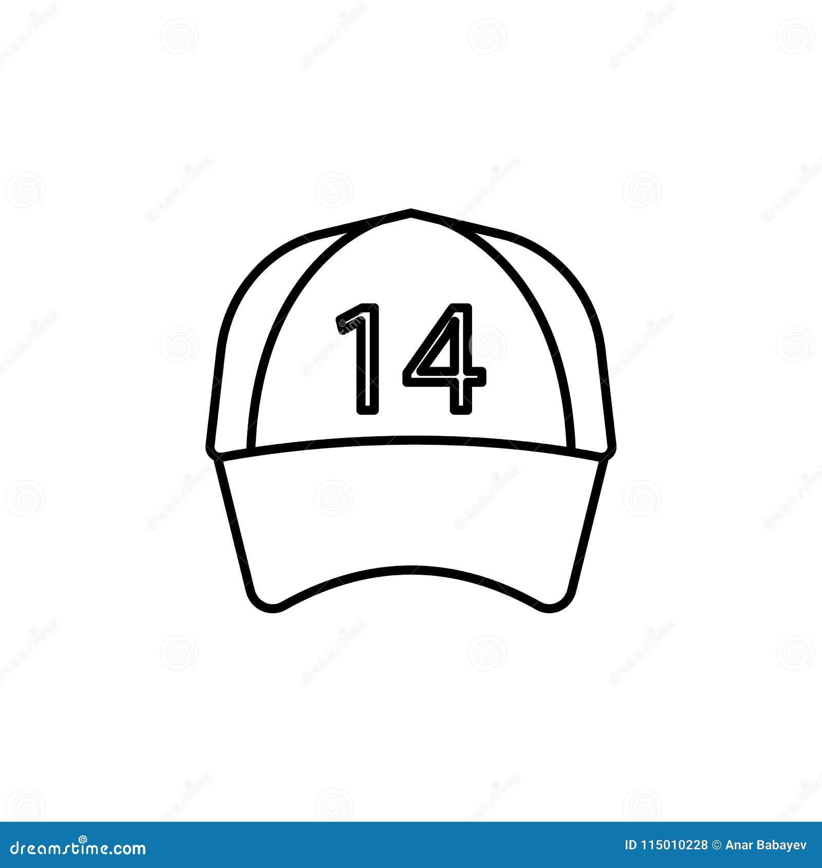 Racer Cap Icon. Element of Racing for Mobile Concept and Web Apps Icon ...