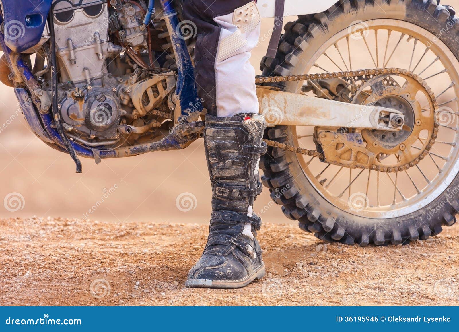 Racer on a Motorcycle in the Desert Stock Photo - Image of active ...