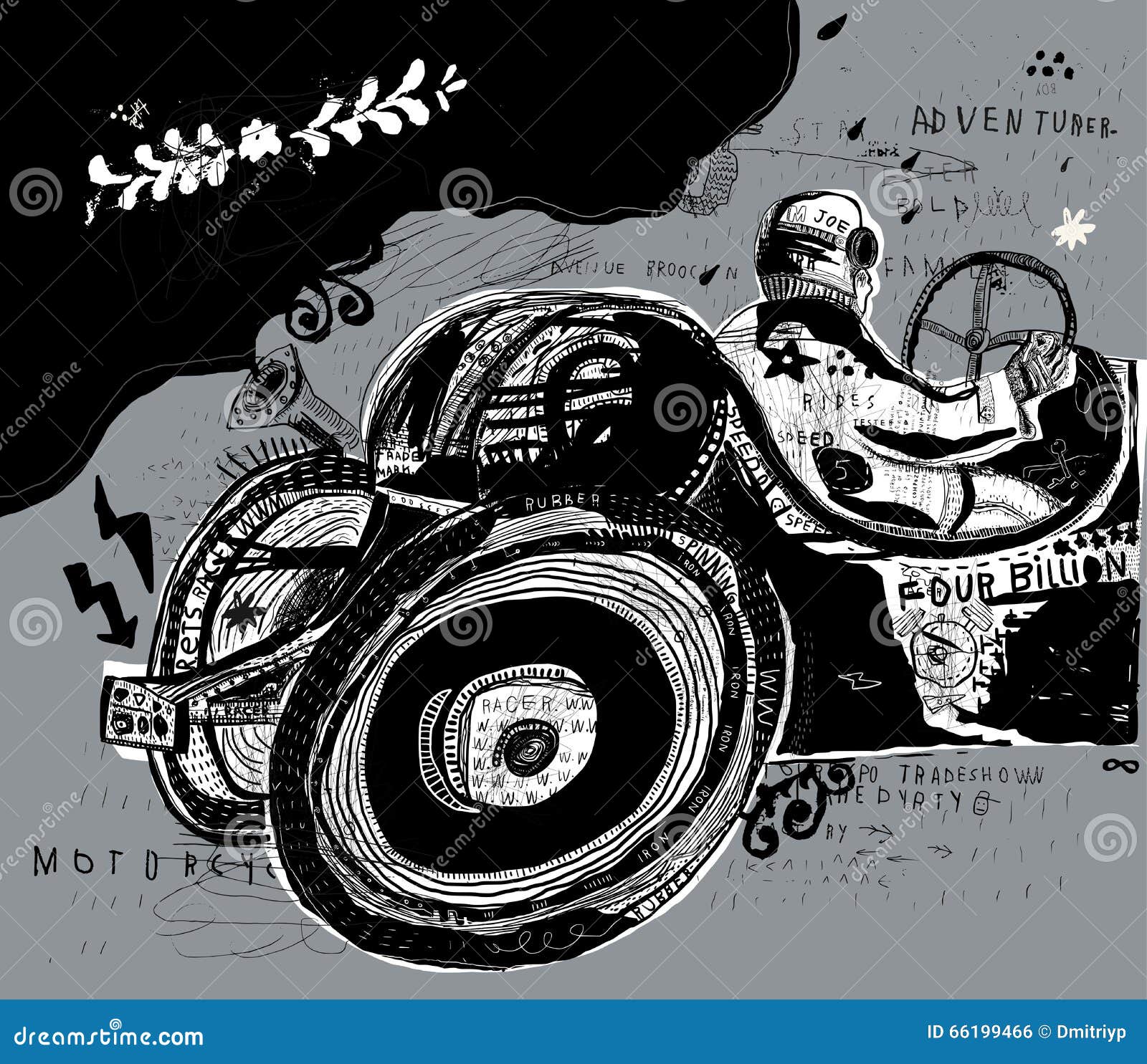 Racer Vector Illustration | CartoonDealer.com #66199466