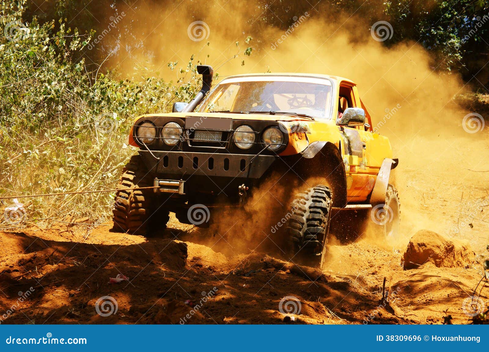 Racer at Terrain Racing Car Competition Stock Photo - Image of action ...