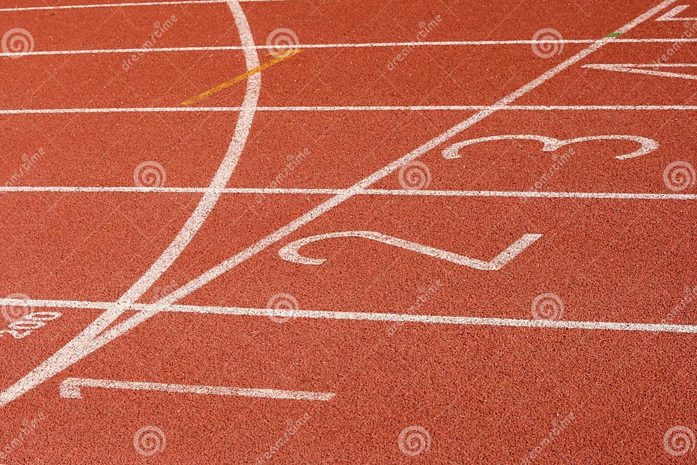 Racetrack finish line stock photo. Image of abstract, numbers - 4767100