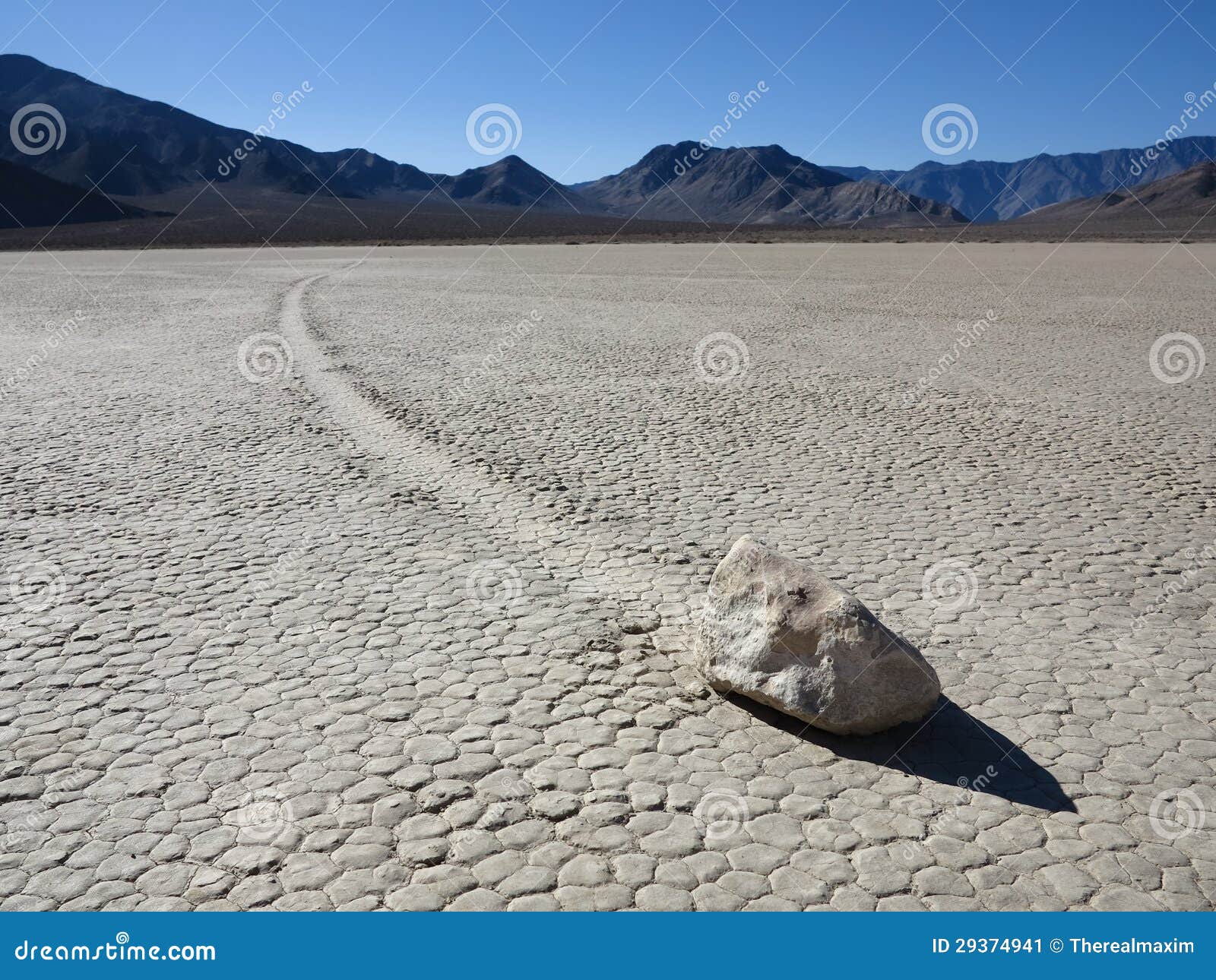 Racetrack Playa Rock stock image. Image of moving, mystery - 29374941