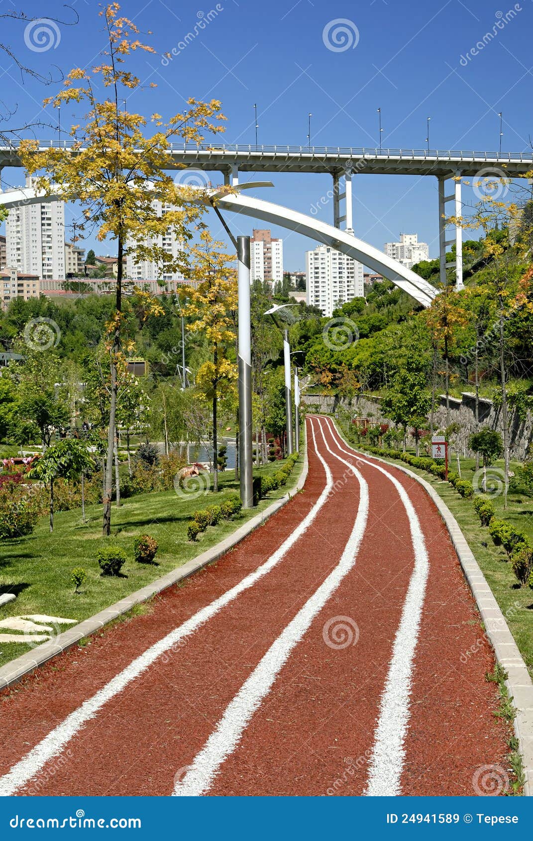 Raceway stock image. Image of path, healthy, buildings - 24941589