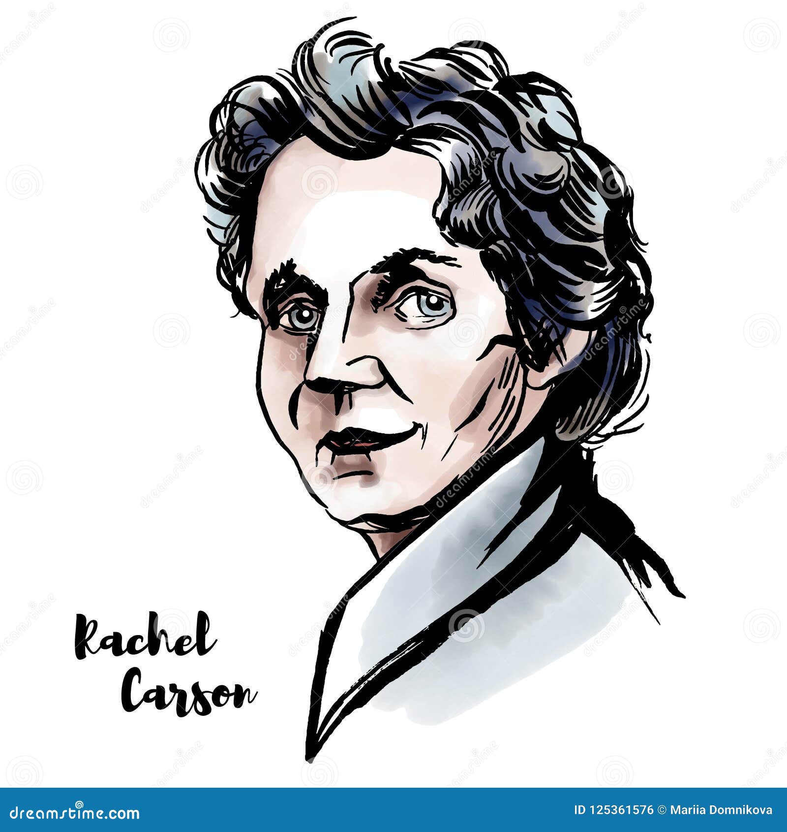 Rachel Carson Portrait foto editorial. Ilustración de logros - 125361576