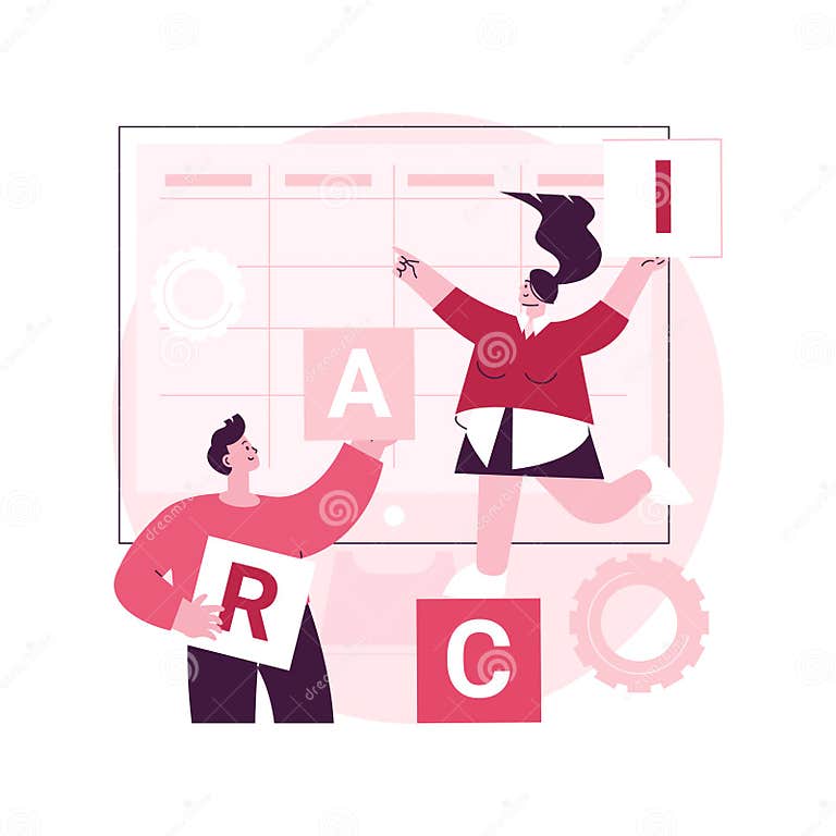 RACI Matrix Abstract Concept Vector Illustration. Stock Vector ...