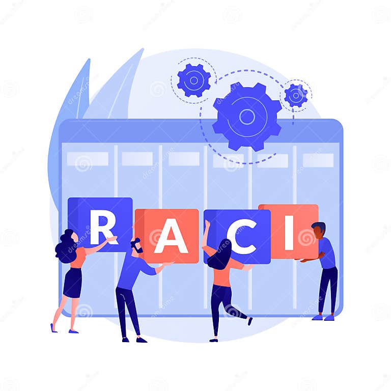 RACI Matrix Abstract Concept Vector Illustration. Stock Vector ...