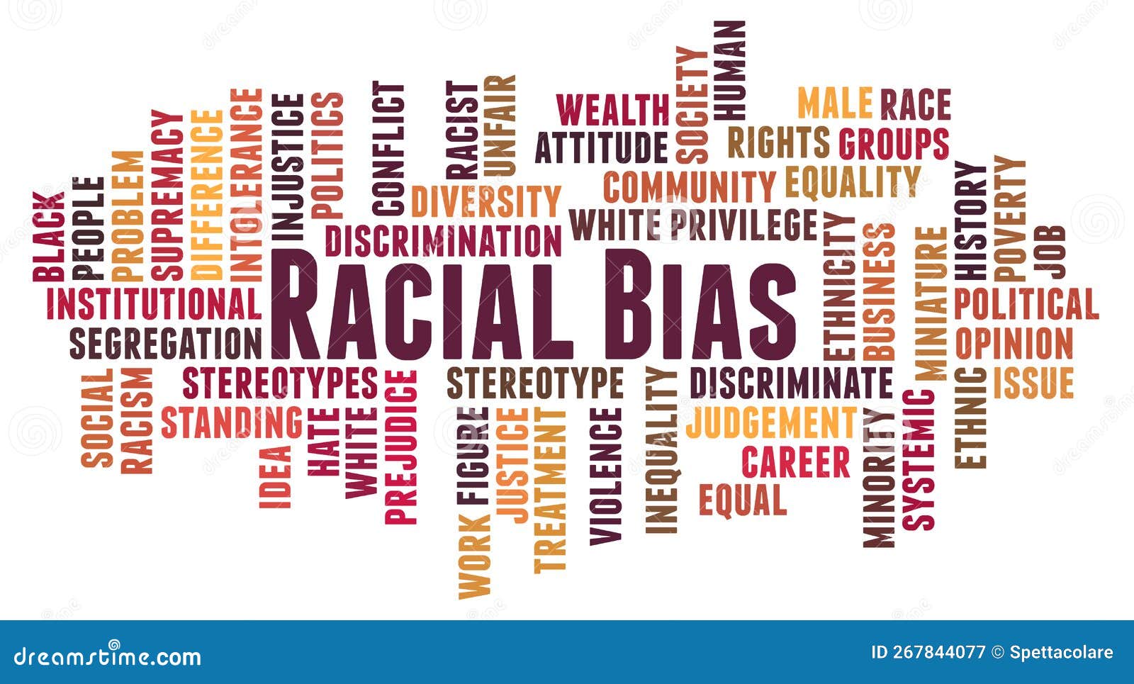 Racial Bias Word Cloud Concept Royalty-Free Stock Photo | CartoonDealer ...